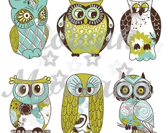 Easter owl clip art | Etsy