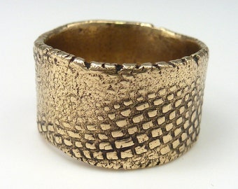 Rustic gold rings | Etsy