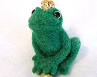 Needle felted frog | Etsy