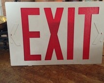 Popular items for exit sign on Etsy