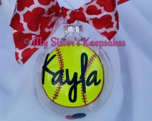 Popular items for softball christmas on Etsy