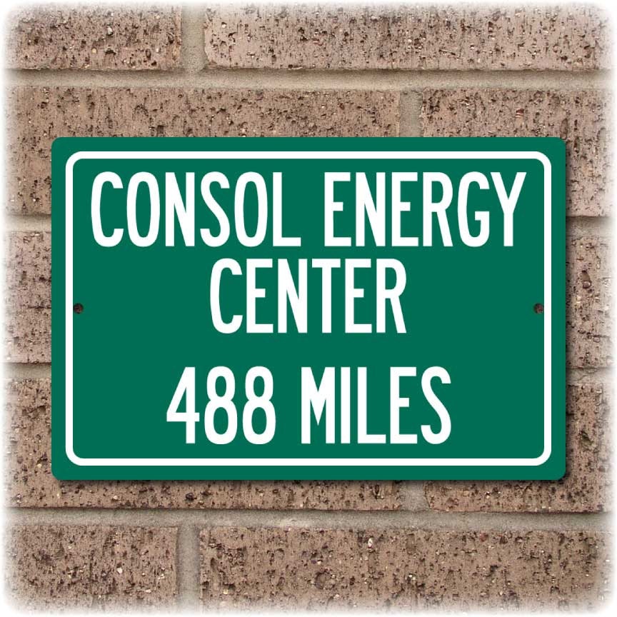 Personalized Highway Distance Sign To: Consol by Travelsigns