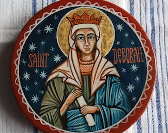 The Anounciation and Saint Peter and Paul. Byzantine icon