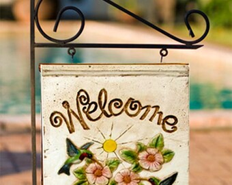 Outdoor welcome sign | Etsy