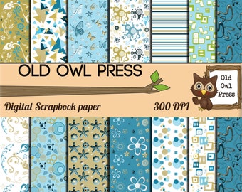 Retro Digital Paper: RETRO DREAM Retro scrapbook