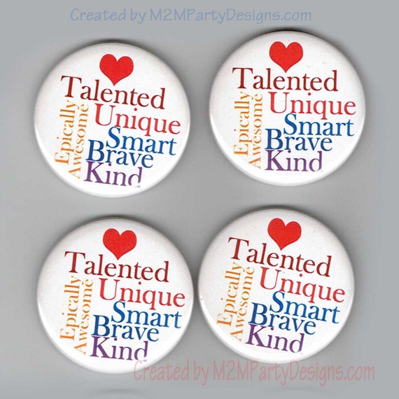 Inspirational Quotes Buttons Pin Back Promotional Buttons Set