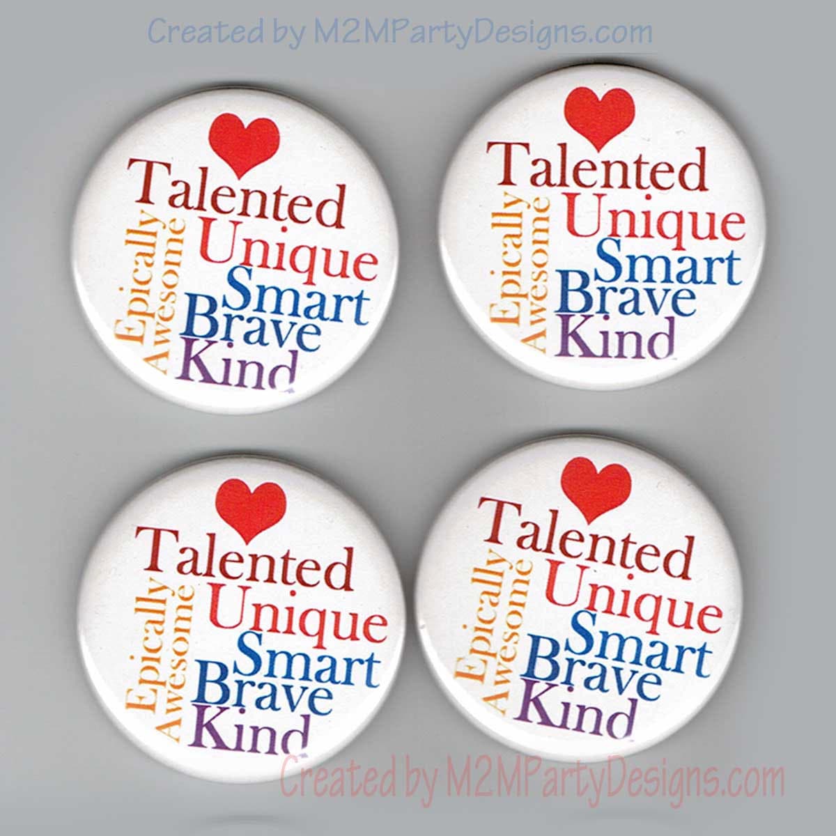 Inspirational Quotes Buttons Pin Back Promotional Buttons Set