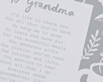 Popular items for grandma print on Etsy