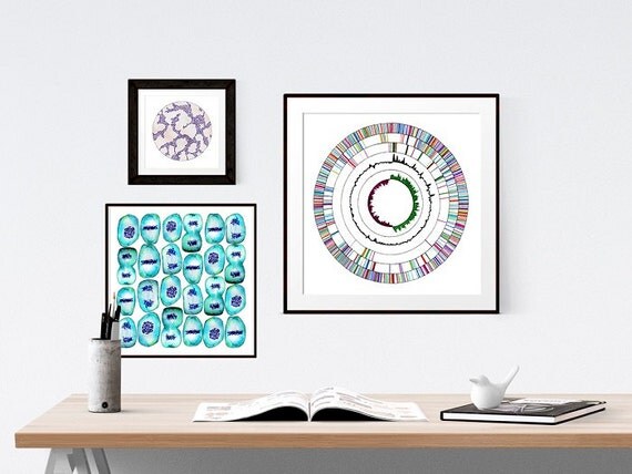 Genome 2 DNA DNA art science science art watercolor