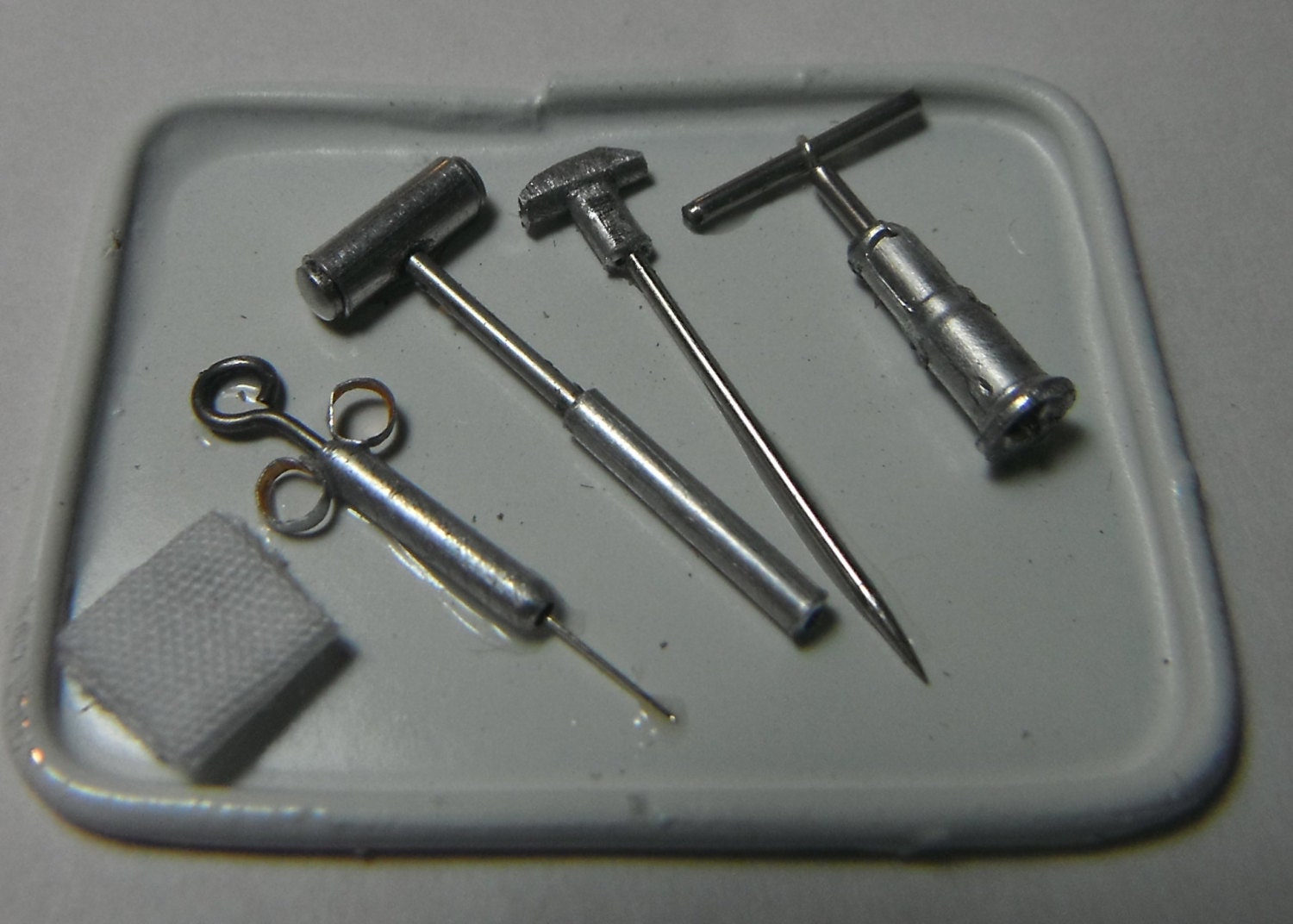 Dollhouse miniature handcrafted Medical asylum Lobotomy tools