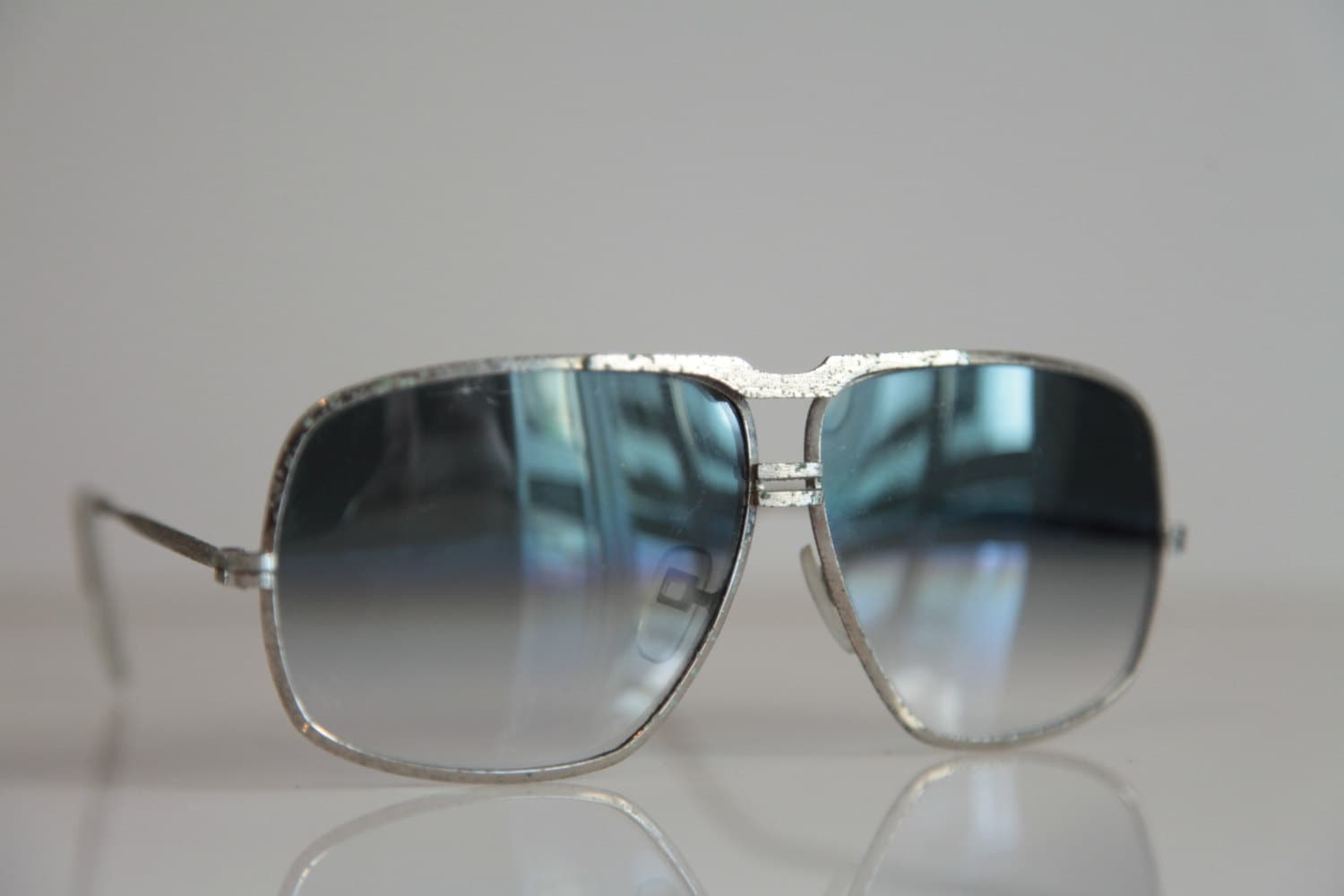 Vintage 70s Chrome Frame, Gradient Crystal Lenses. – Haute Juice