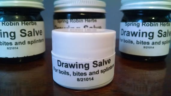 Items similar to Black Drawing Salve for boils, bites and splinters on Etsy