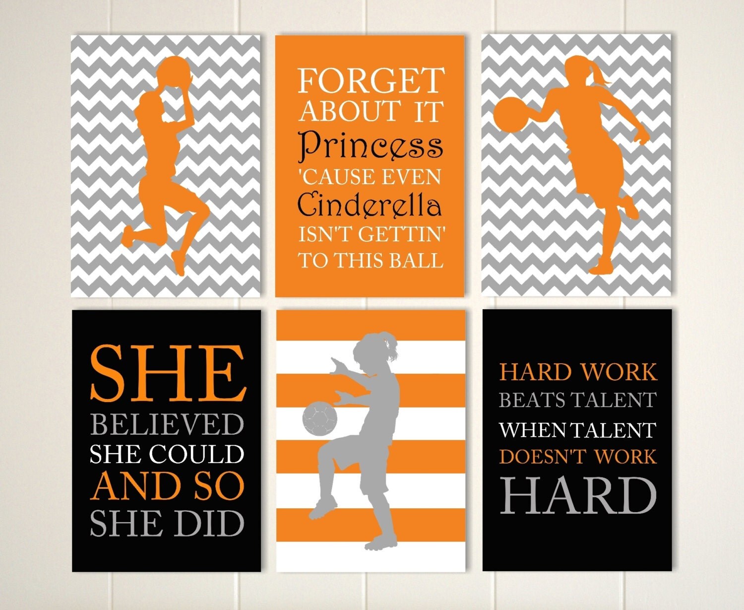 Basketball decor personalized girls wall art by PicabooArtStudio