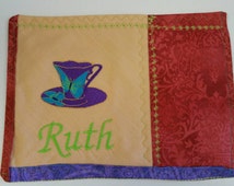 Unique personalized mug rug related items | Etsy