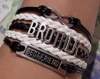 Infinity Bracelet Brother Bracelet best friend bracelet, Antique silver ...