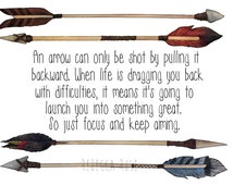 Popular items for arrow quote on Etsy