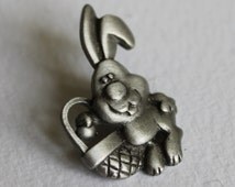 Unique pewter rabbit related items | Etsy