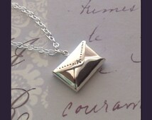 Popular items for envelope necklace on Etsy