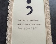 Popular items for semicolons' on Etsy