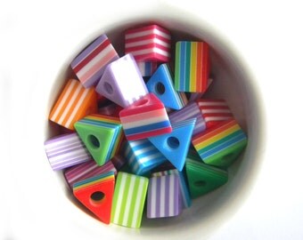 Triangular beads | Etsy