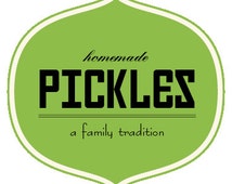Popular items for pickle labels on Etsy