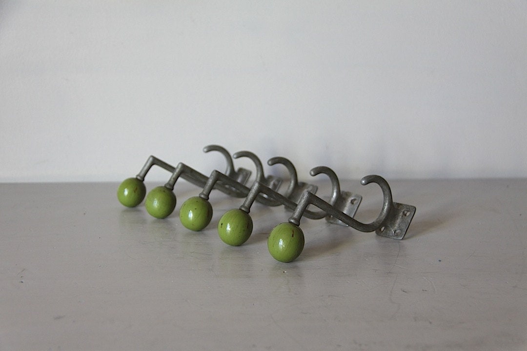 Atomic Mid Century Coat Hook / Hat Rack School Coat Hook Industrial ...