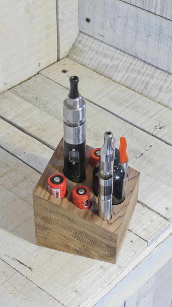 CLINO Wood Vape stand Canadian Cedar e cig holder