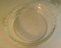 Popular items for glass pie plate on Etsy
