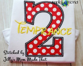 Blue Princess Applique Numbers For Machine Embroidery INSTANT