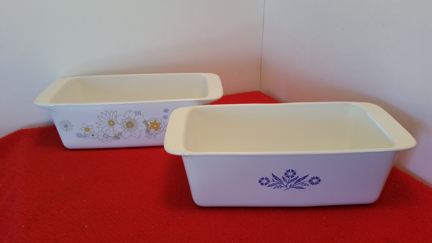 vintage corningware loaf pan 2 patterns to pick from