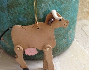 Unique cow ornament related items | Etsy