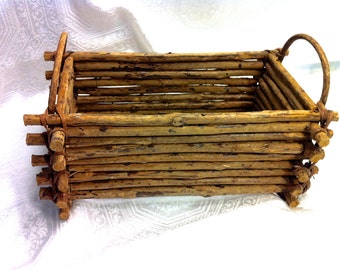 Twig basket | Etsy