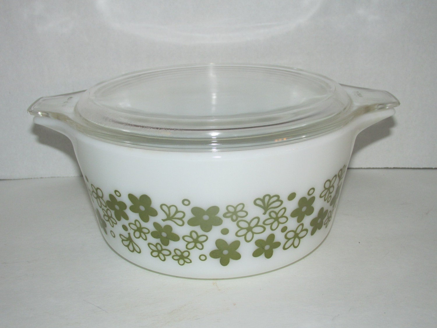 Vintage PYREX Crazy Daisy/Spring Blossom Casserole Dish with Lid 1 1/2 ...