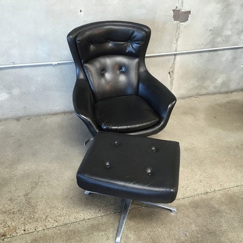 Mid Century Overman Pod Lounge Chair w/ Ottoman – Haute Juice