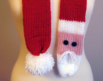 Santa scarf | Etsy