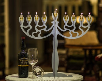 Temple Menorah Bronze Messianic Christian Art Evangelist