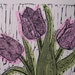 Tulips limited edition Lino and Screen Print. 2014.
