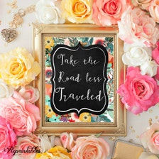 Printable Quote, Inspirational Print, Poem Print, Robert Frost, Take ...