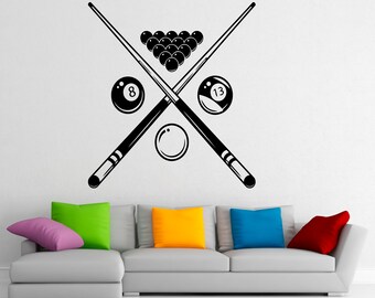 Billiard decal | Etsy