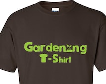 Popular items for gardening tshirt on Etsy