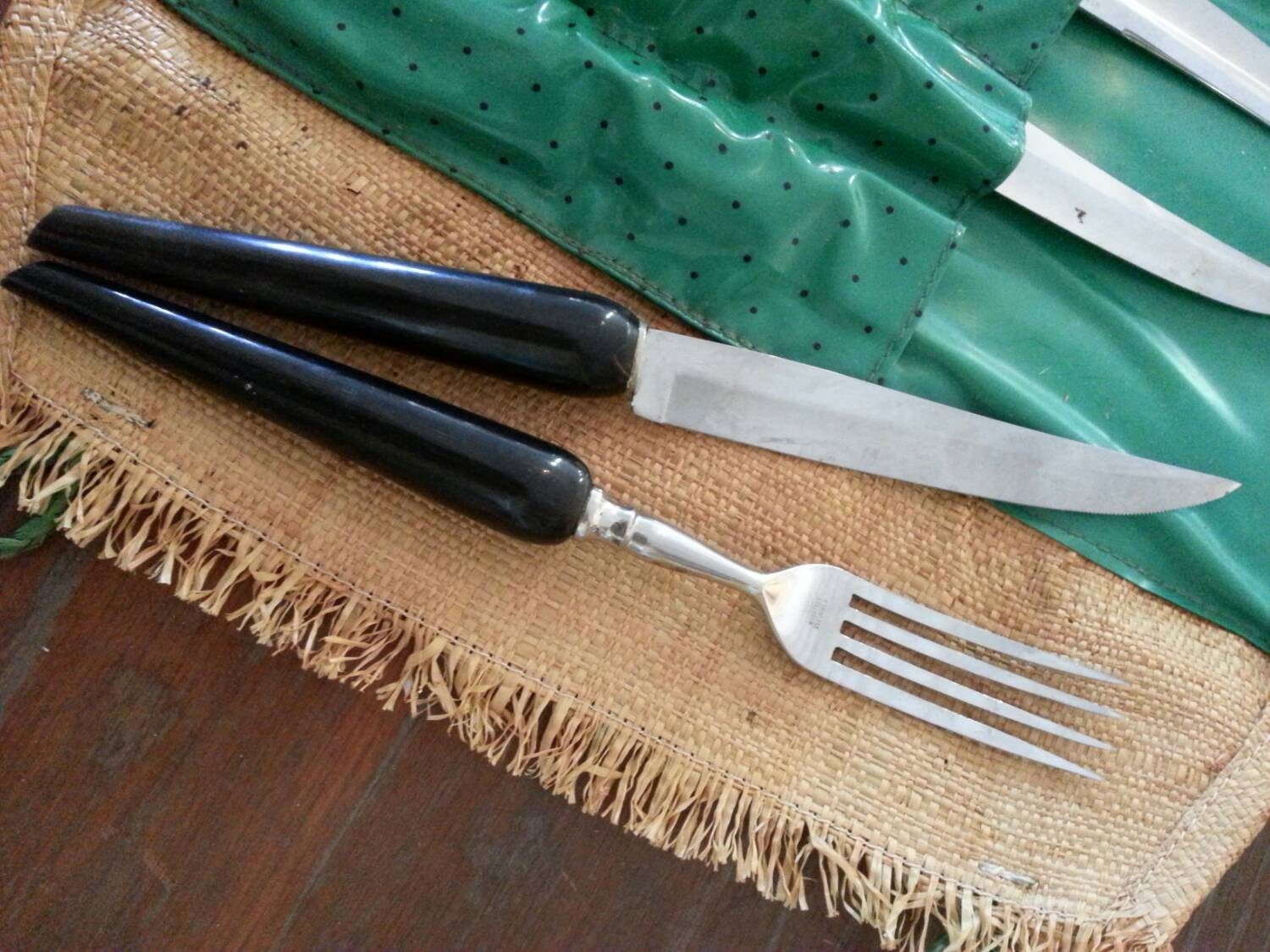 Vintage Set STAINLESS STEEL SOLINGEN Germany Walt Peabody Flatware ...