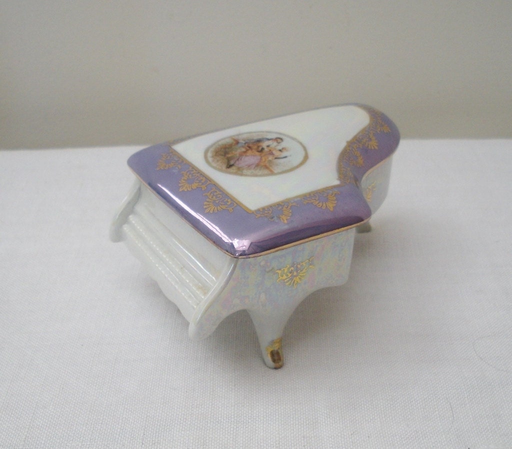 Vintage Porcelain Ceramic Grand Piano Box – Haute Juice