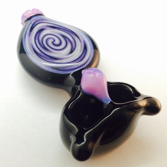 Pink Slyme Reversal Double Bowl Owl Pipe