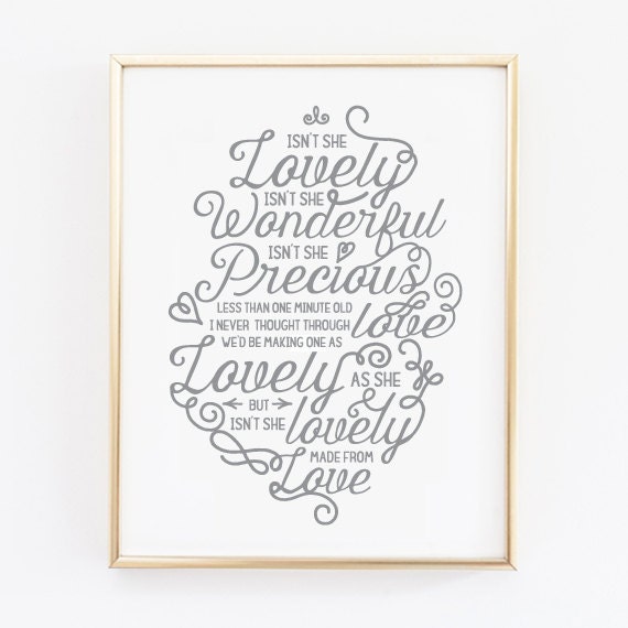 Isn t She Lovely Nursery Print Stevie Wonder Print isn-t-she-lovely-nursery-print-stevie-wonder-print