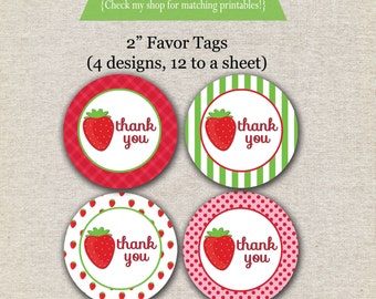Strawberry tag | Etsy