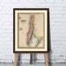Old map of Chile Chile map archival print Old by AncientShades