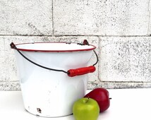 Popular items for enamel bucket on Etsy