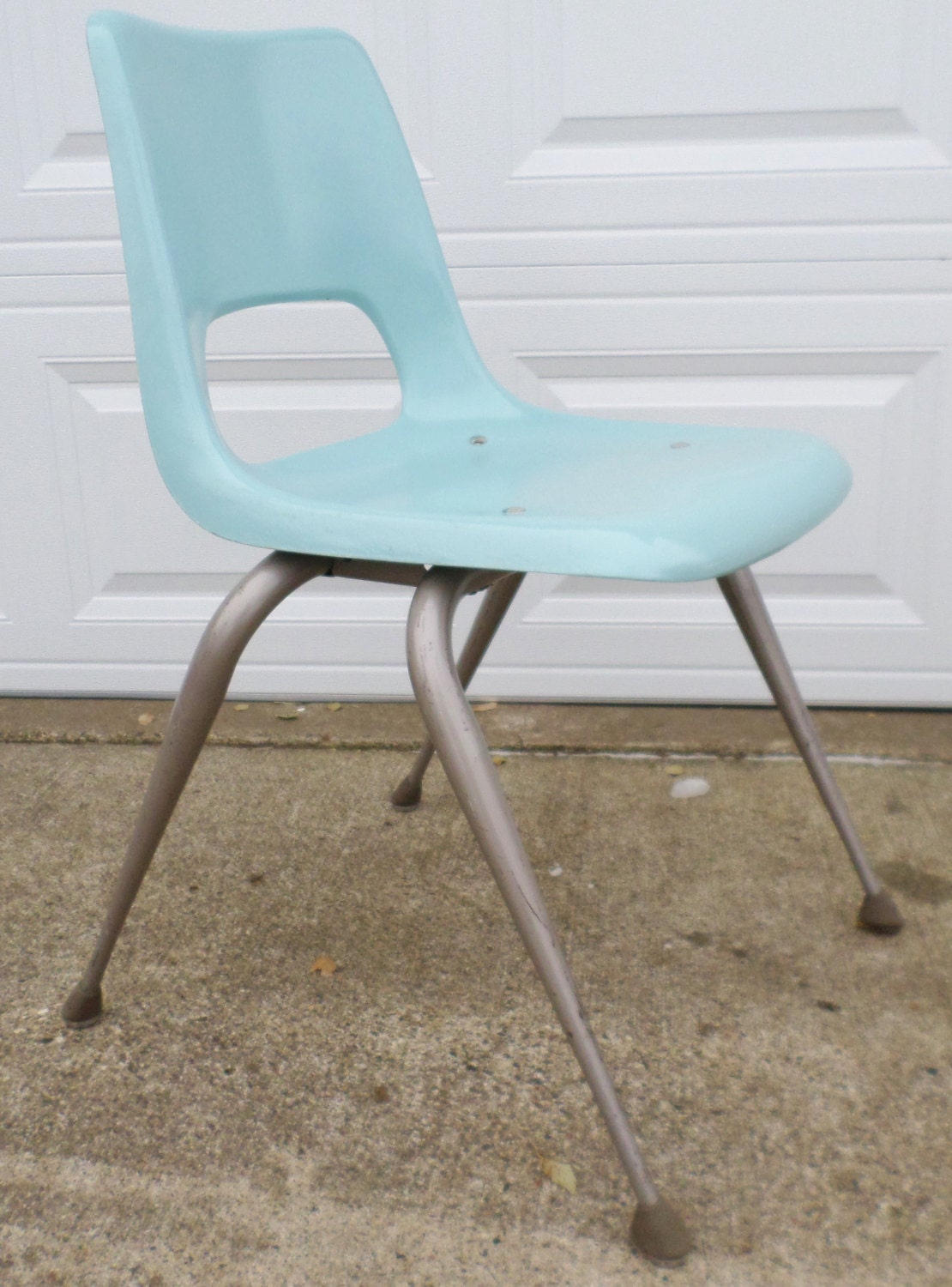 Vintage, Powder Blue, Brunswick, Fiberglass Chair, Bill Renwick, Eames ...