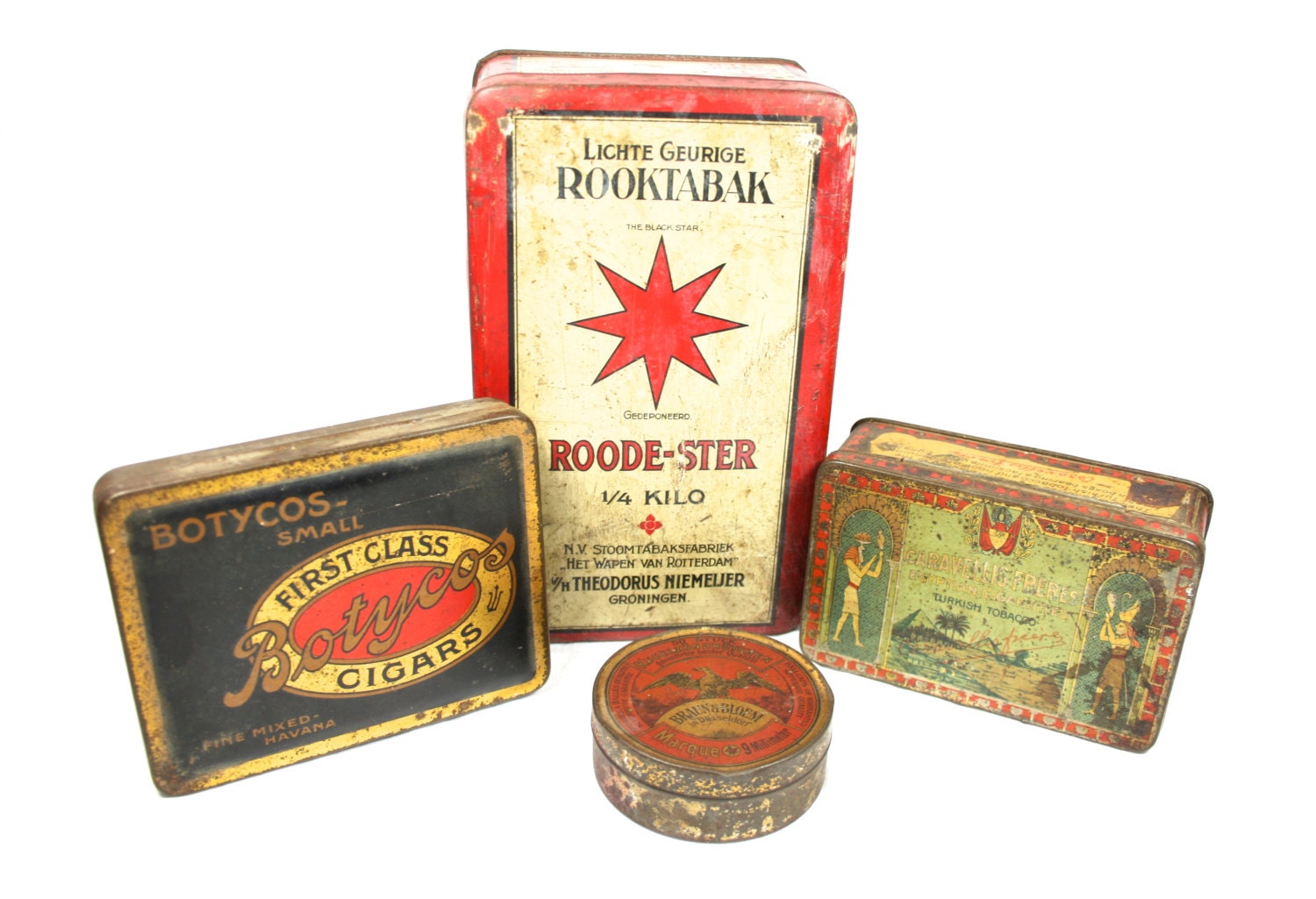 Old Tins Instant Collection Tobacco Tins Cigar Tin Antique Tins Small ...