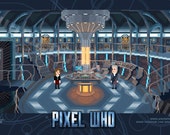 Doctor Who Themed Original Pixel Art by PixelWho on Etsy